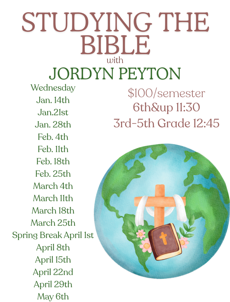 6th & up Bible Class - Studying the Bible - tnhomeschool.org